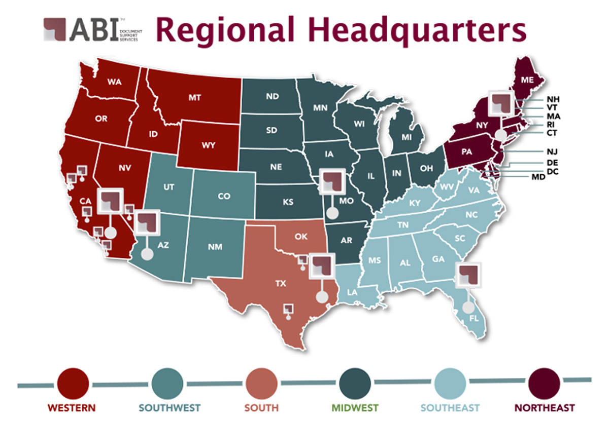 locations-map1 - ABI Document Support Services, Inc. - ABI Document ...